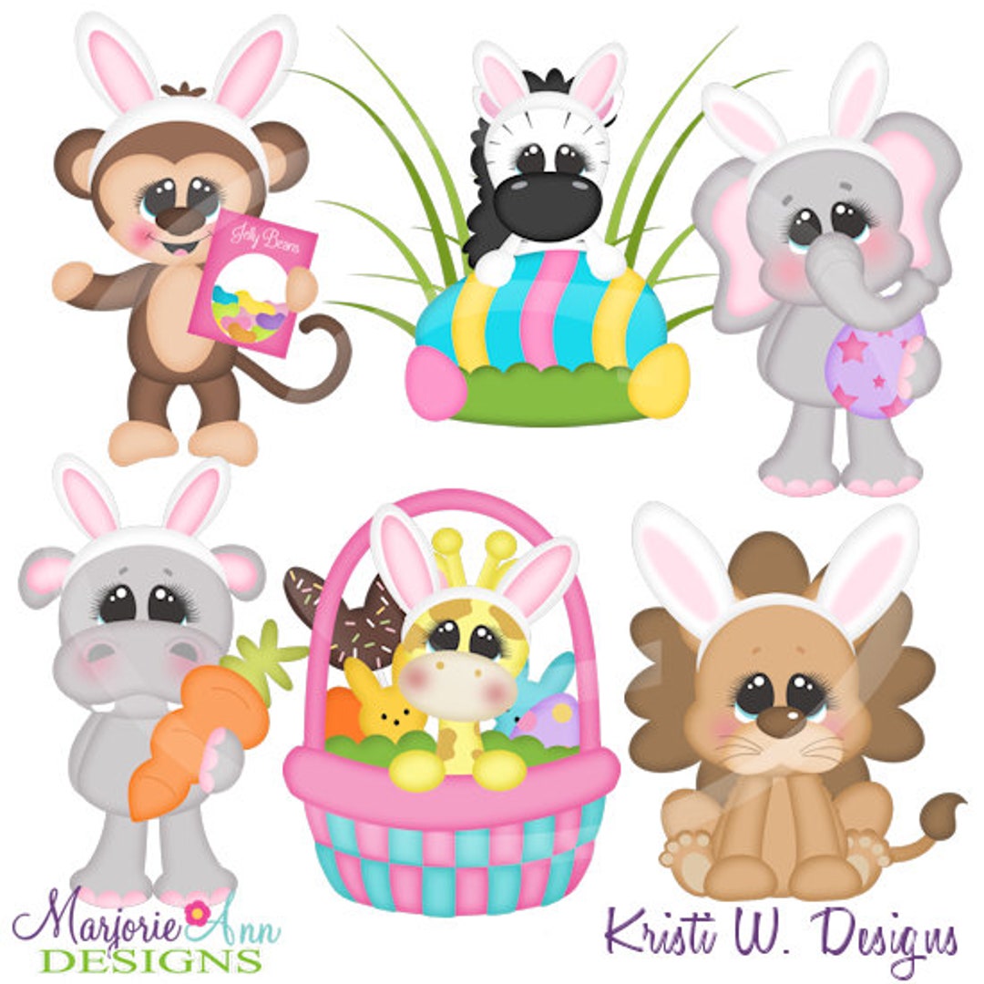 Easter in the Jungle Clipart-instant Download-digital Clipart-png Clip ...