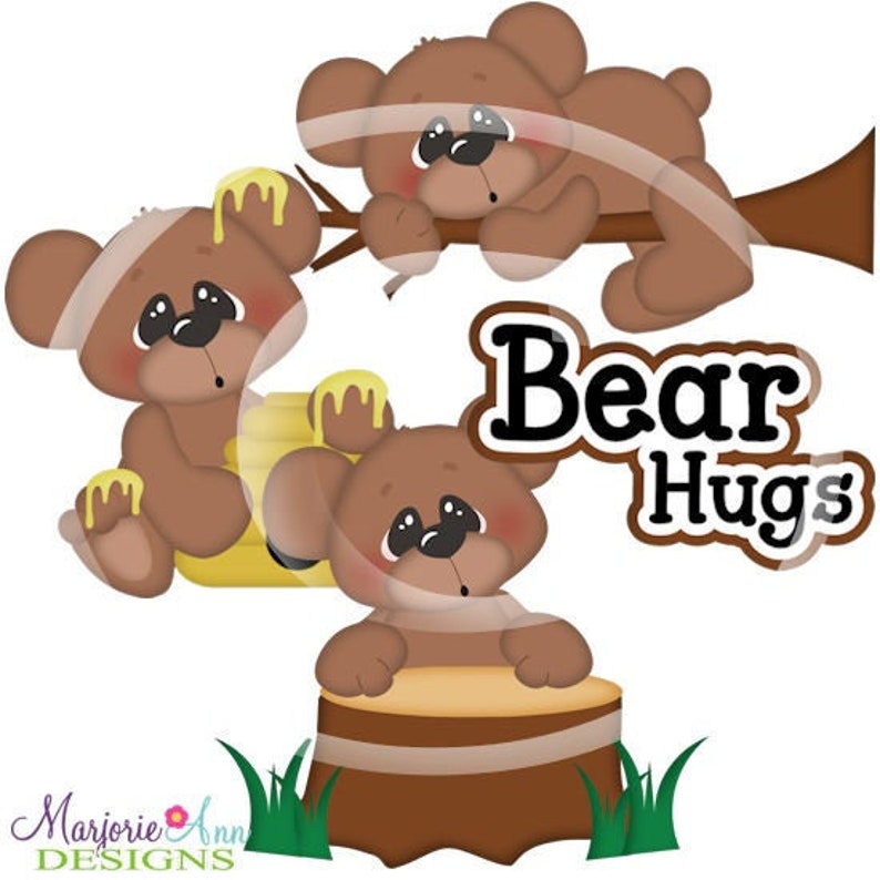 Cute Summer Bears Clip Art-instant Download-digital - Etsy