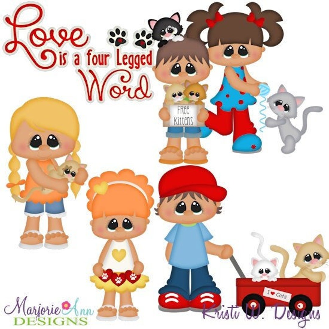 I Love Cats Clip Art-instant Download-digital Clipart-sublimation ...