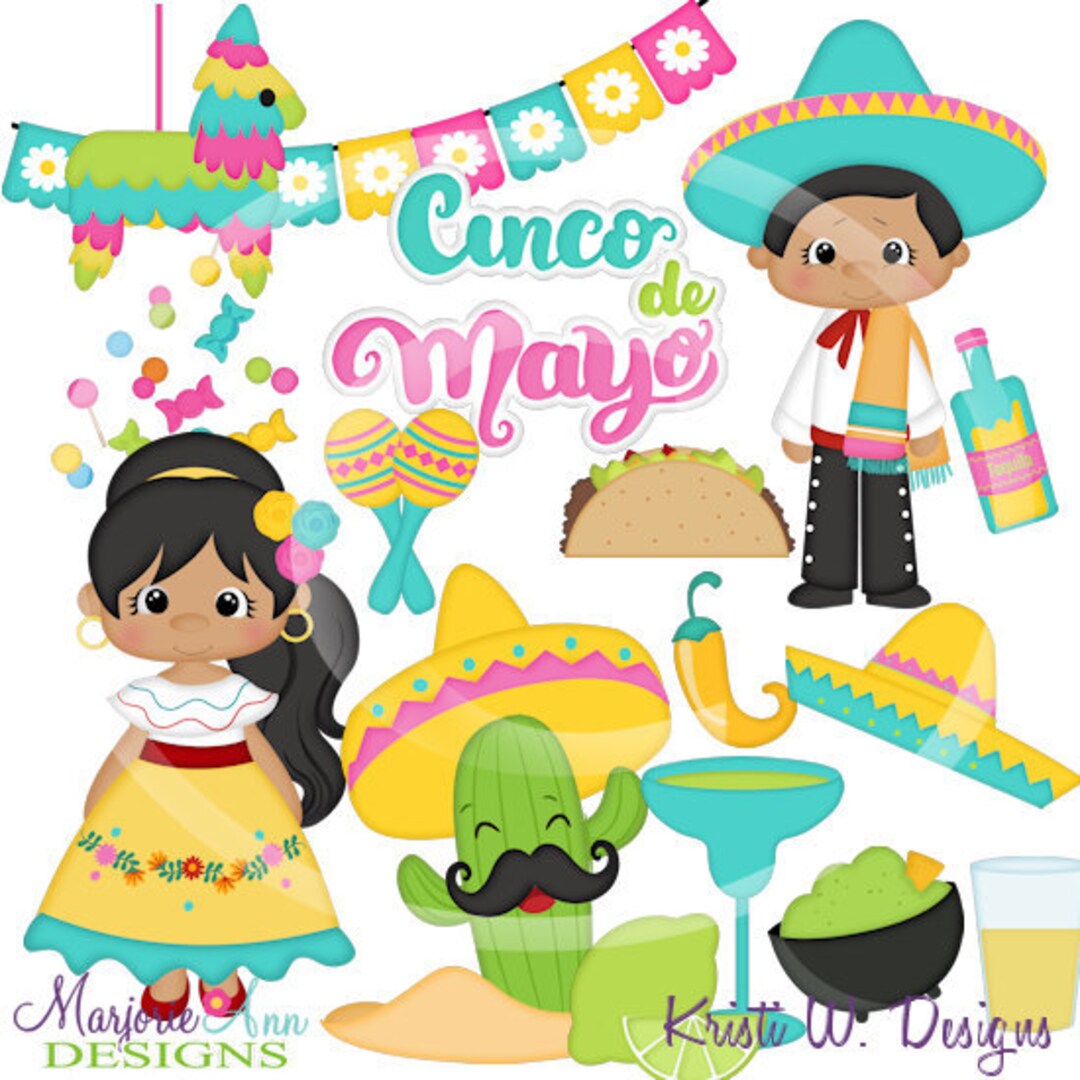 Cinco De Mayo Celebration Clip Art-digital Clipart-png Clip Art-digital ...