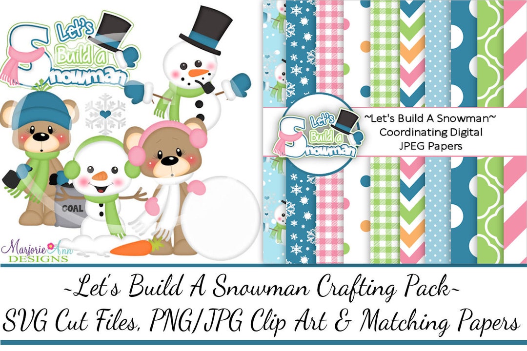 Franklin and Frannie Build A Snowman Crafting Pack/svg Cutting Files ...