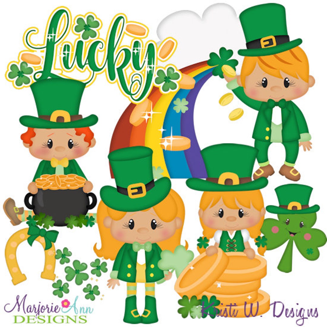 Cuties-lucky Leprechaun Clip Art-digital Clipart-png Clip Art-digital ...