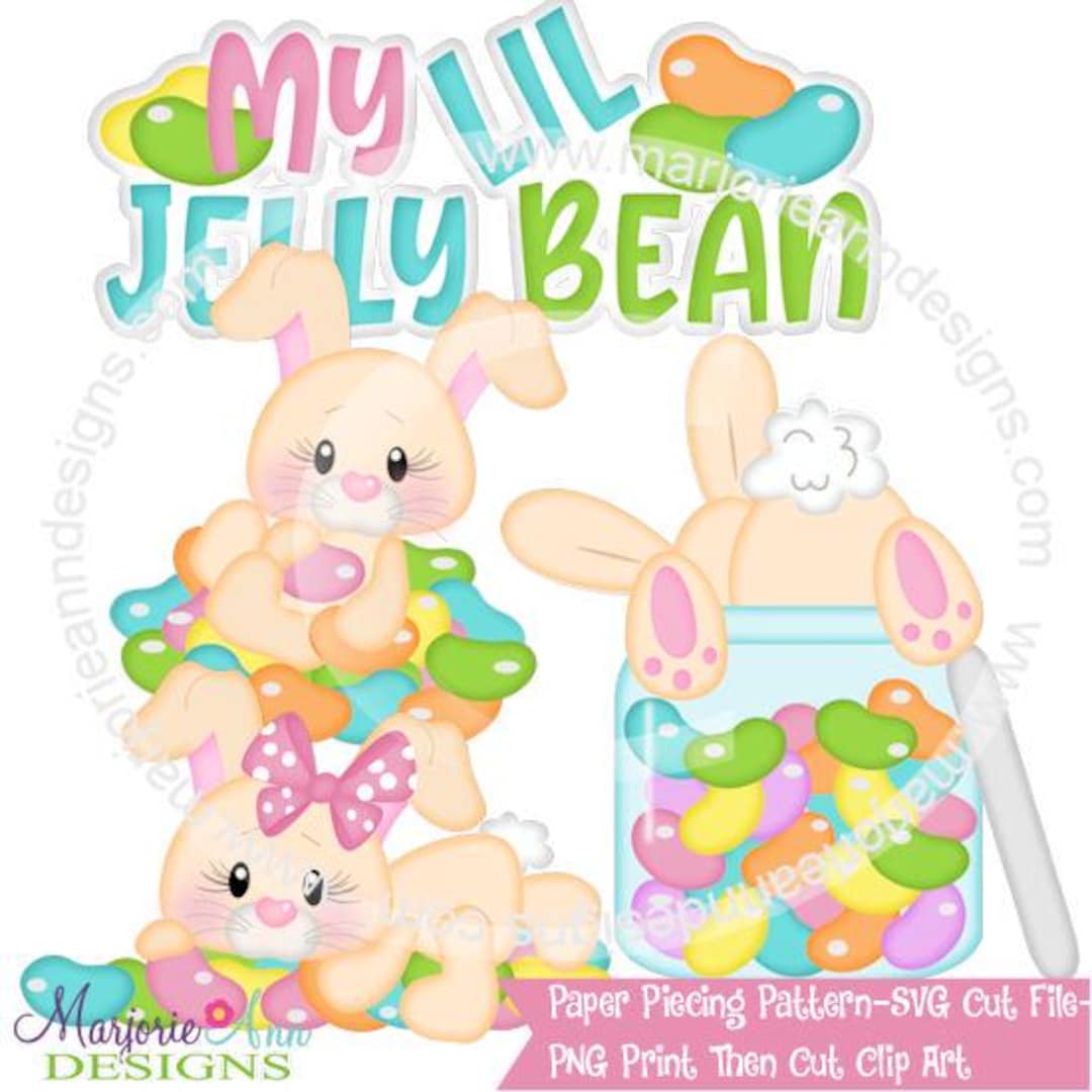 SVG Cut Files/paper Piecing/png Clip Art-my Lil Jelly Bean Scrapbook ...