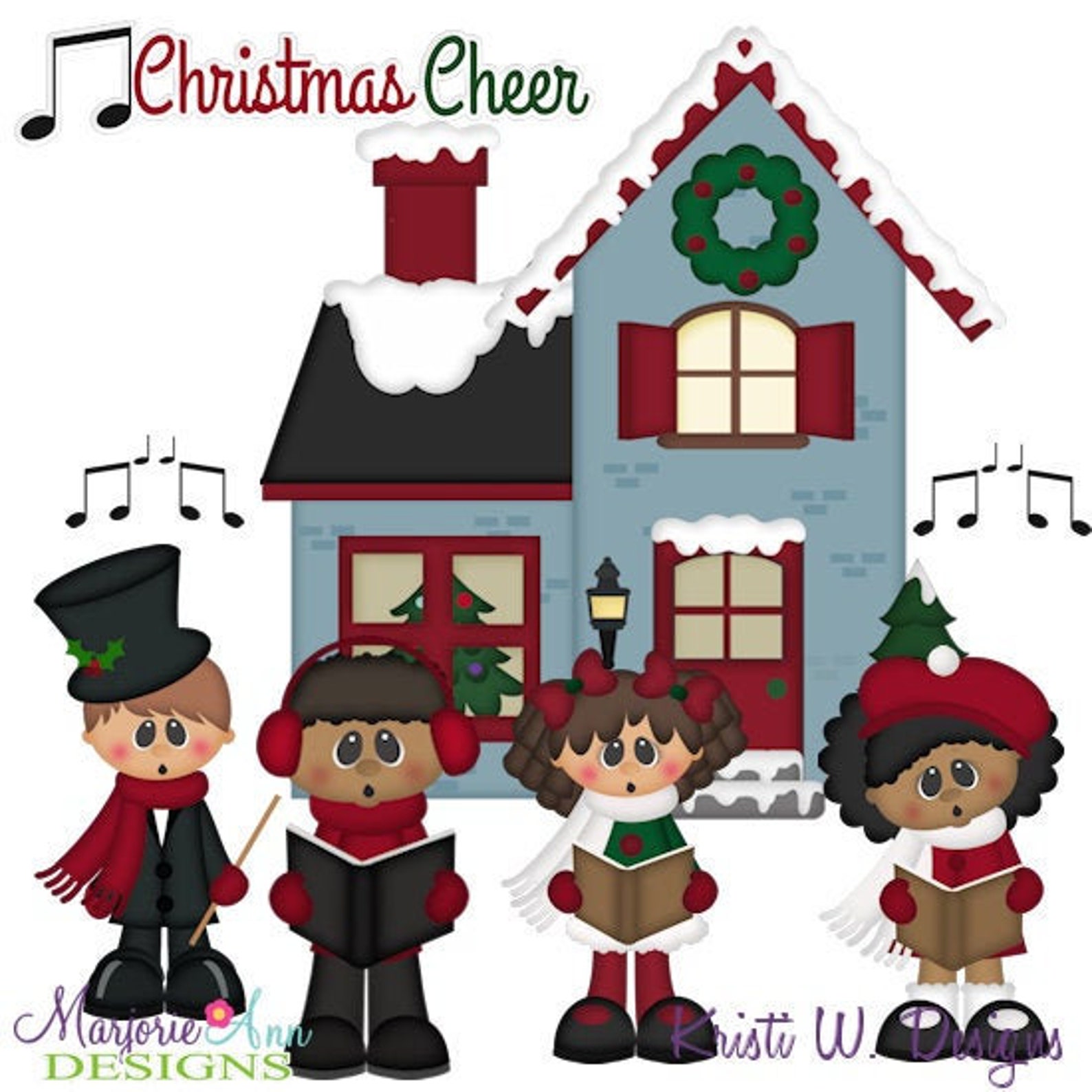 Christmas Caroling 1 Clip Art-instant Download-digital - Etsy