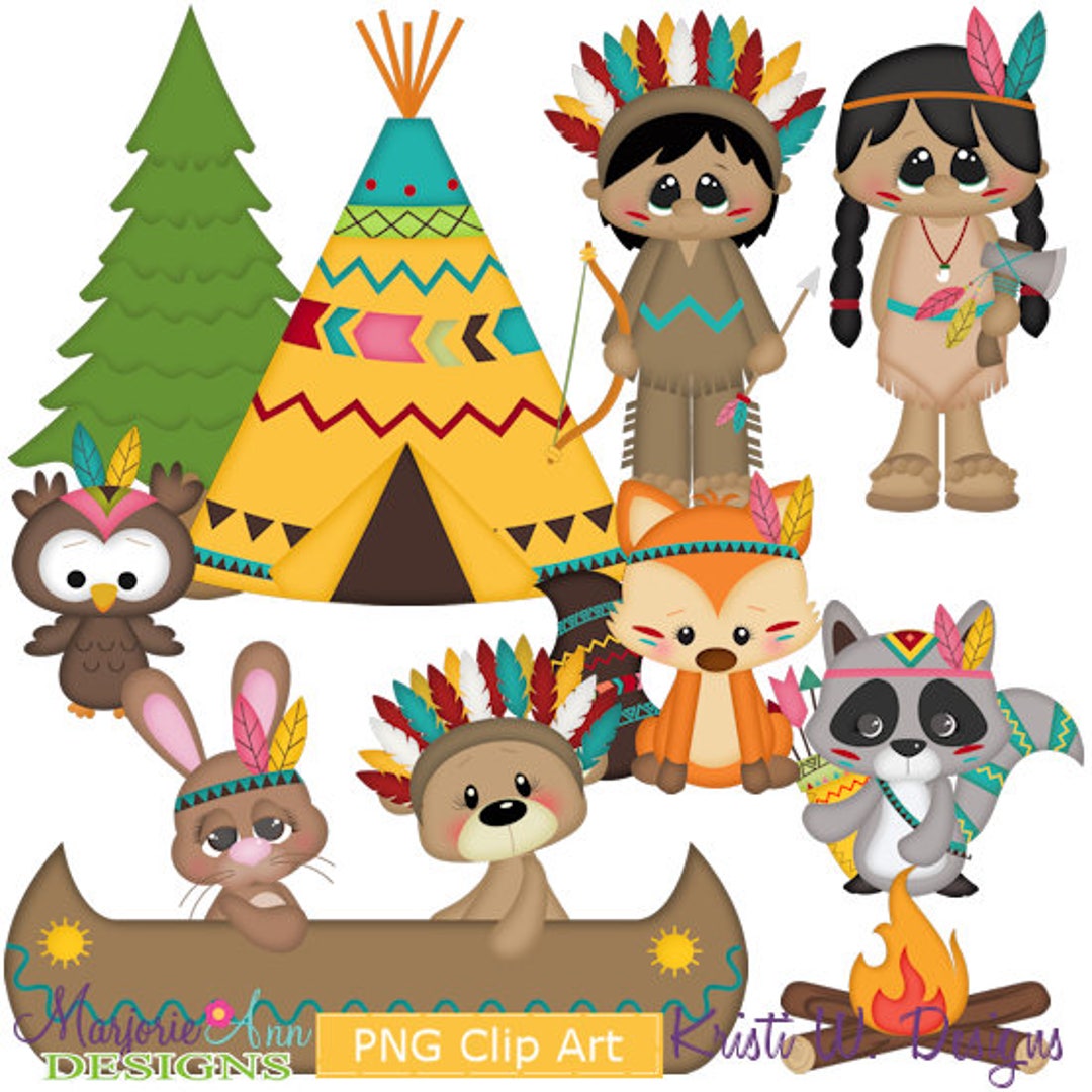 Native Friends Clip Art-instant Download-digital Clipart - Etsy