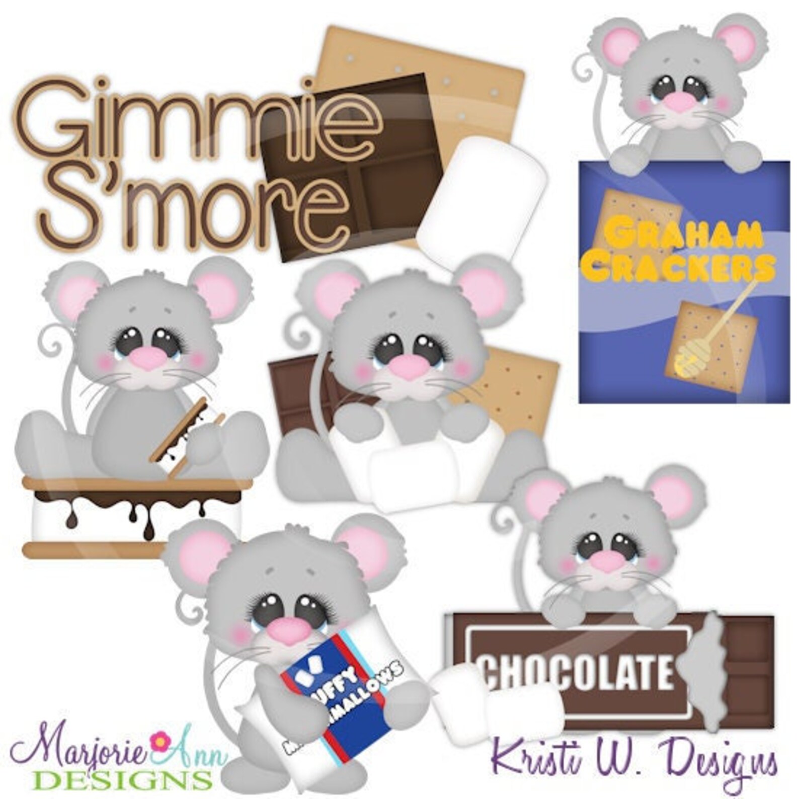 I Love S'mores Clip Art-instant Download-digital - Etsy