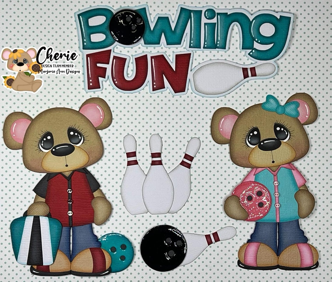 SVG Cut Files/paper Piecing/png Clip Art-franklin & Frannie Bowling Fun ...