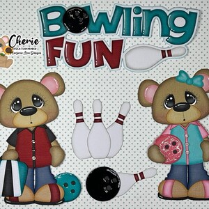 SVG Cut Files/paper Piecing/png Clip Art-franklin & Frannie Bowling Fun ...