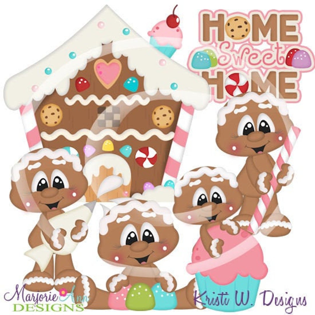 Home Sweet Gingers Baking Clip Art-instant Download-digital Clipart ...