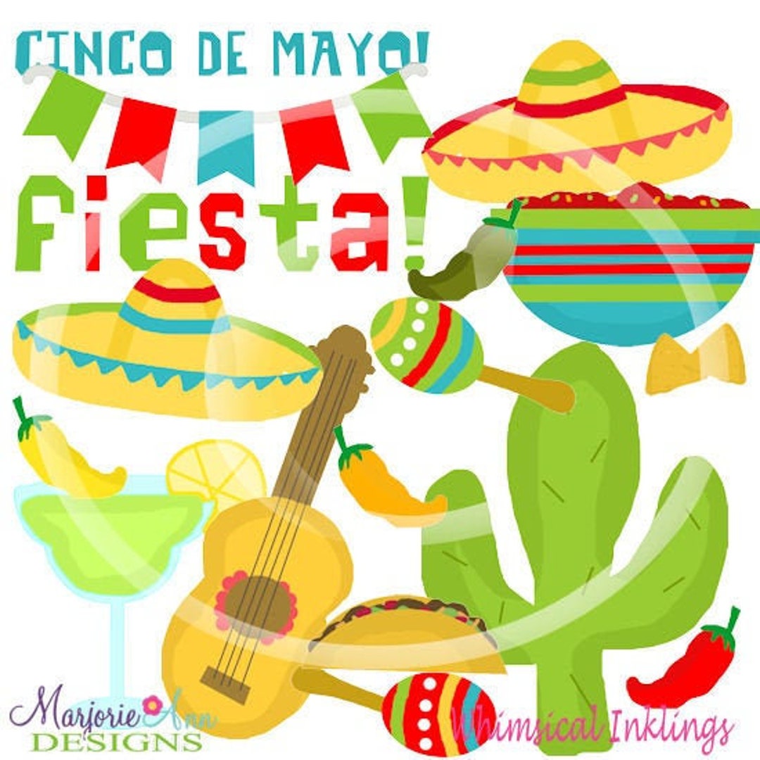 Cinco De Mayo Celebration Clipart-digital Clipart-png Clip Art-digital ...