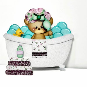 SVG Cut Files/paper Piecing/png Clip Art-squeaky Clean Bear-instant ...