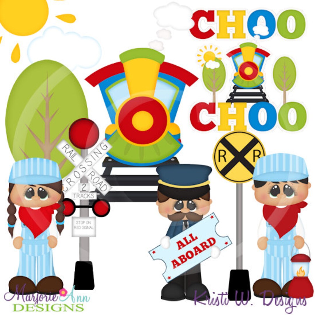 Train Engineer Clipart-instant Download-digital Clipart-png Clip Art ...