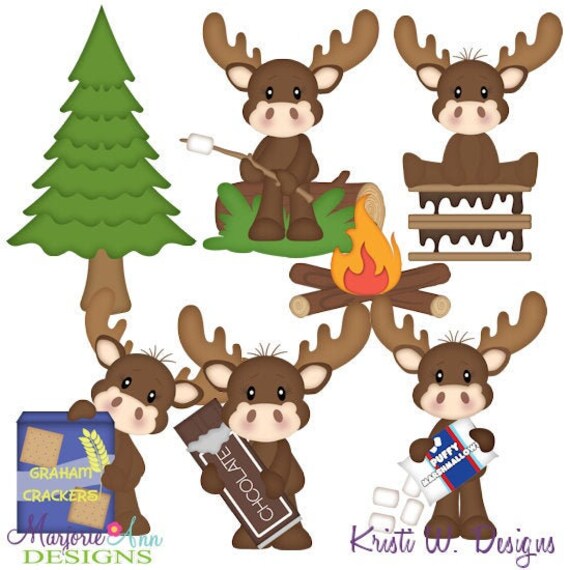 Campfires & Smore's Clip Art-Instant Download-Digital Clipart-camping ...