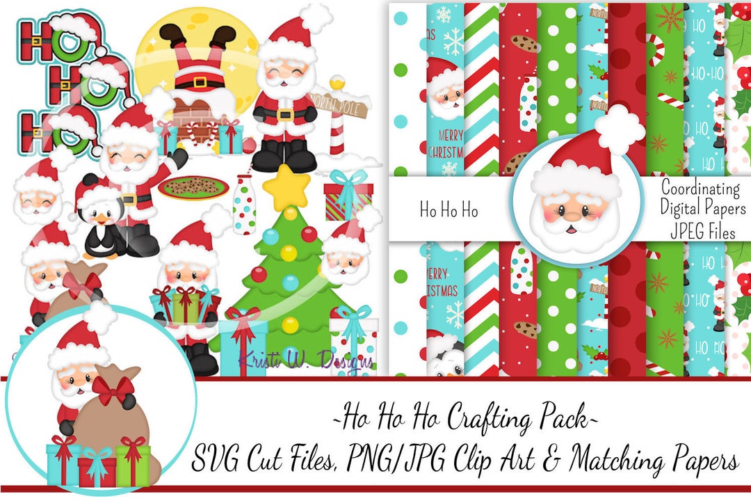 Christmas Santa Crafting Pack/svg Cutting Files/paper Piecing/clipart ...