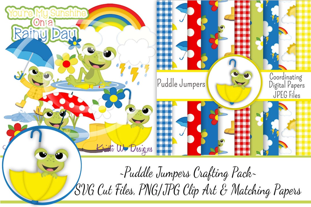 Spring Frogs Crafting Pack/svg Cutting Files/paper Piecing/clipart ...