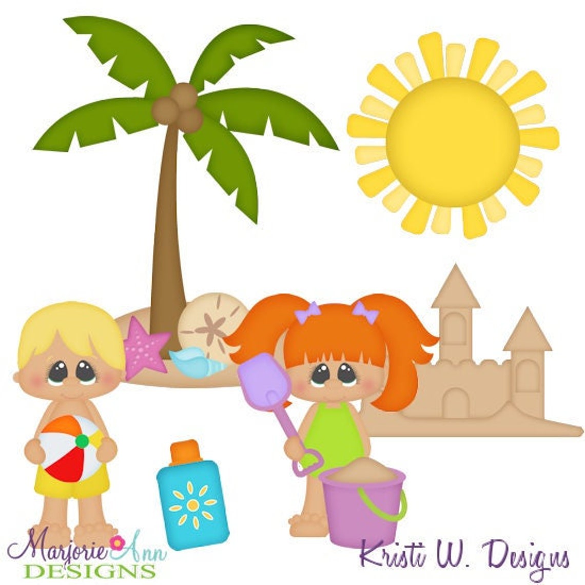 Beach Life Clip Art-digital Clipart-png Clip Art-digital - Etsy