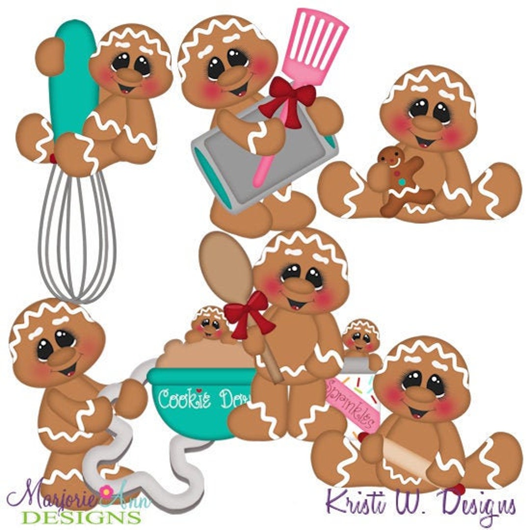 Backen Spaß Ingwer Clip Art-Instant Download-Digital Clipart-Backen ...