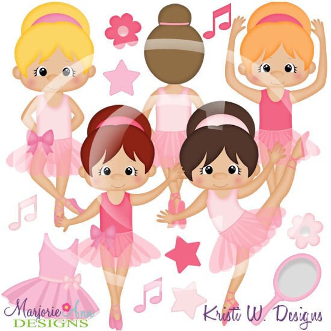Ballerina Clip Art-instant Download-digital Clipart Ballerina - Etsy