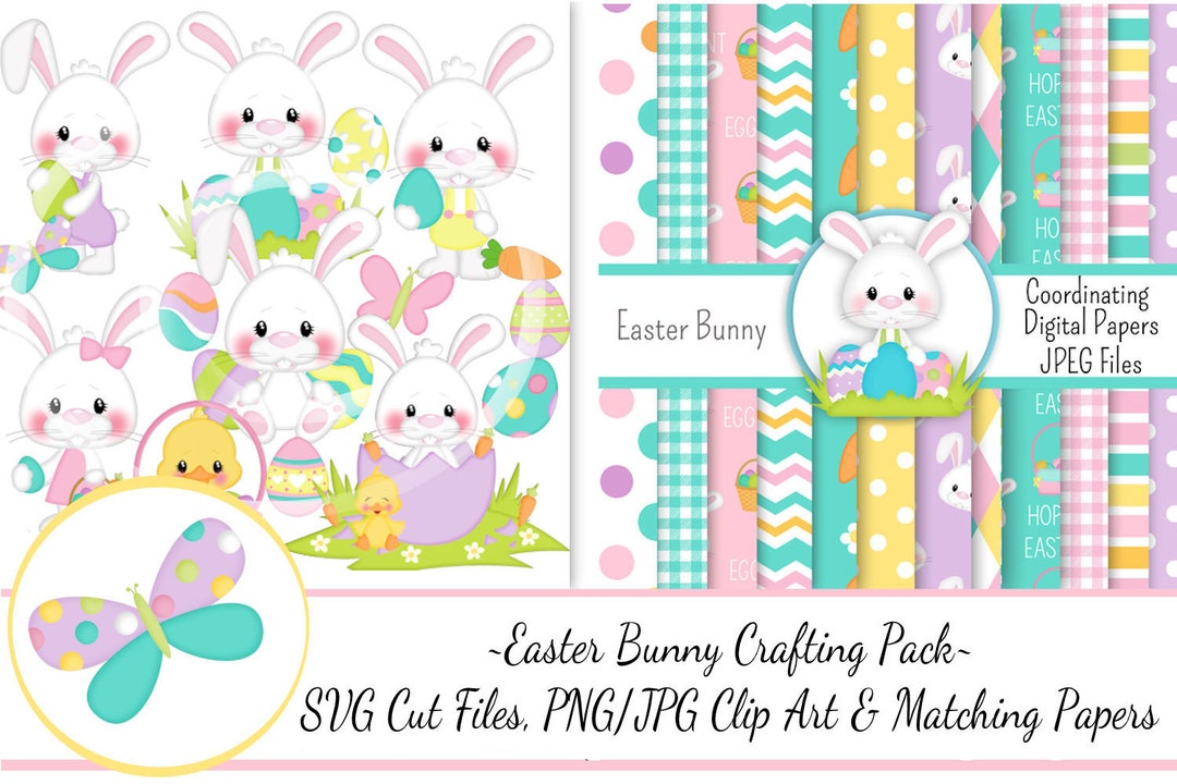 Easter Bunny Crafting Pack/svg Cutting Files/paper Piecing/clipart ...