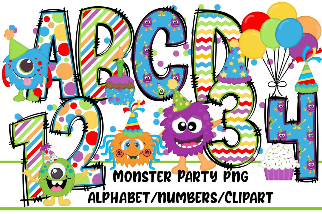 Doodle Letters Png-alphabet Letters and Numbers-sublimation Png ...