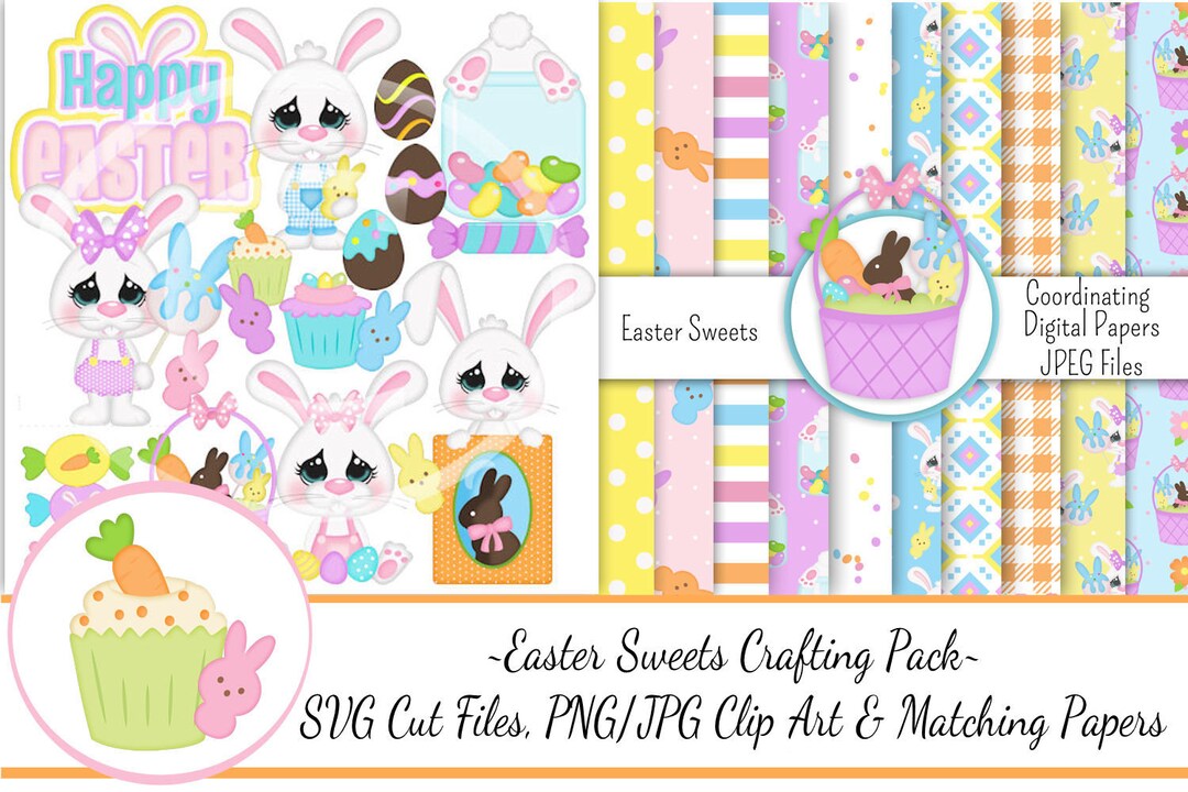 Easter Sweets Crafting Pack/svg Cutting Files/paper Piecing/clipart ...