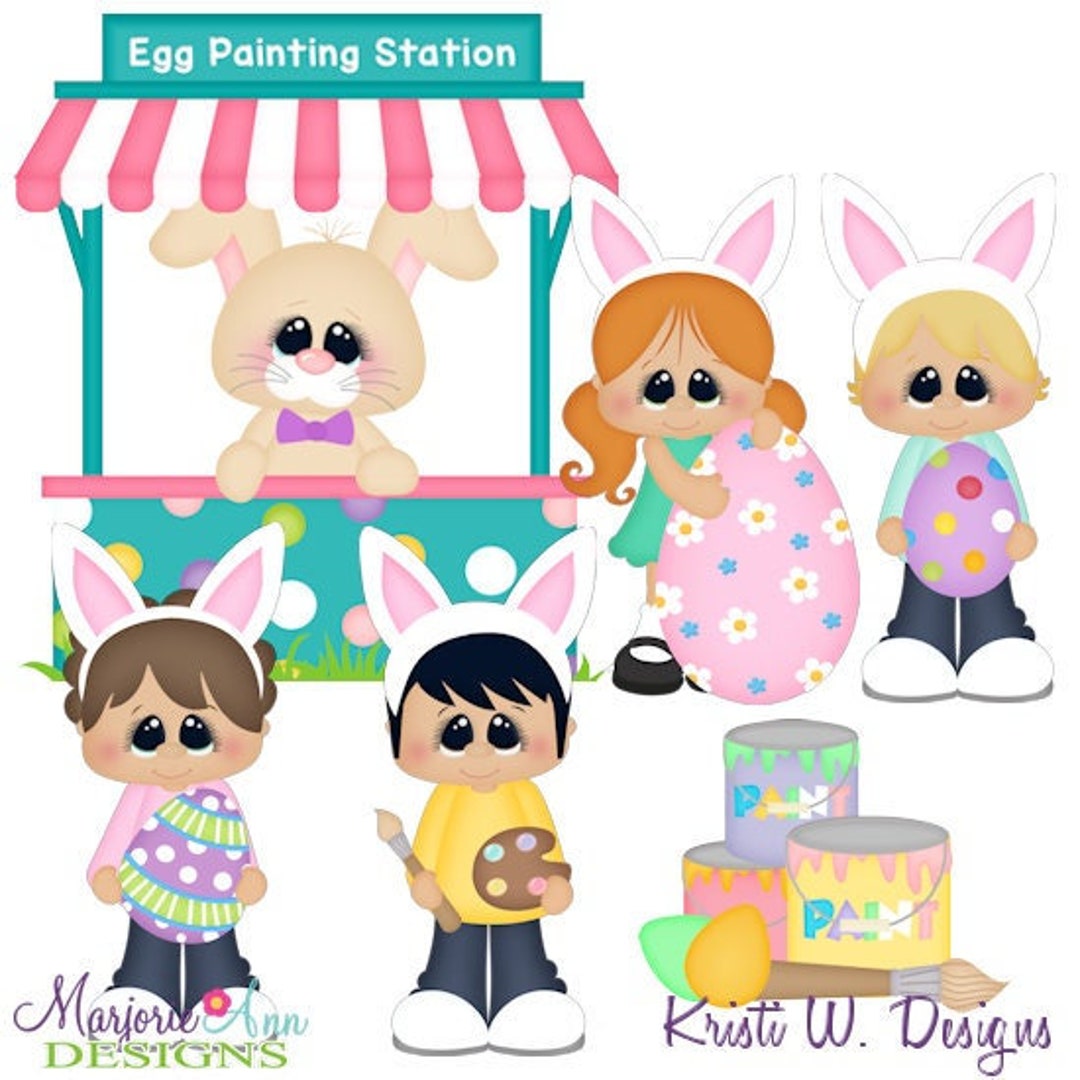 Egg Painting Easter Clipart-instant Download-digital Clipart-png Clip ...