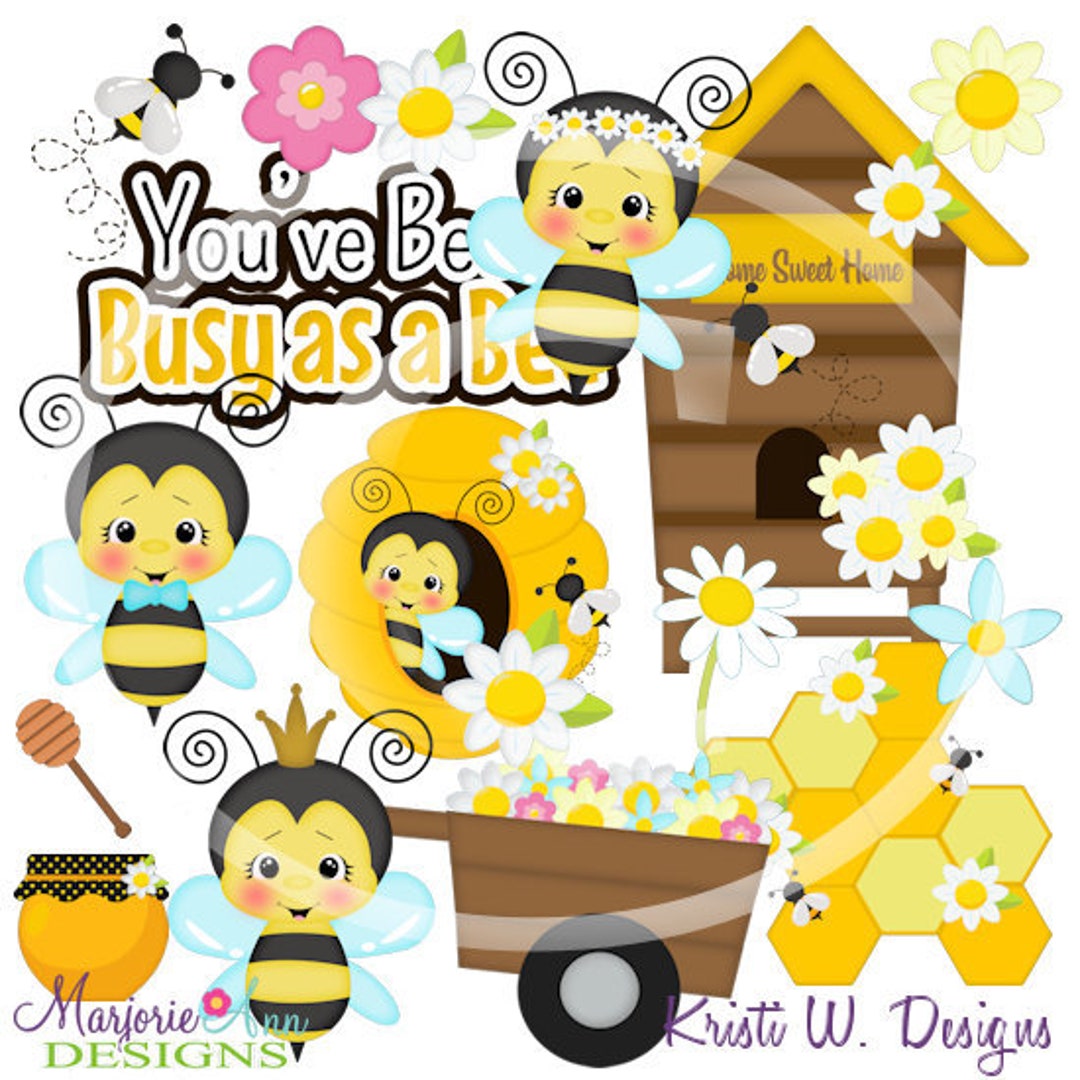 Sweet Little Bees Clip Art-digital Clipart-png Clip - Etsy