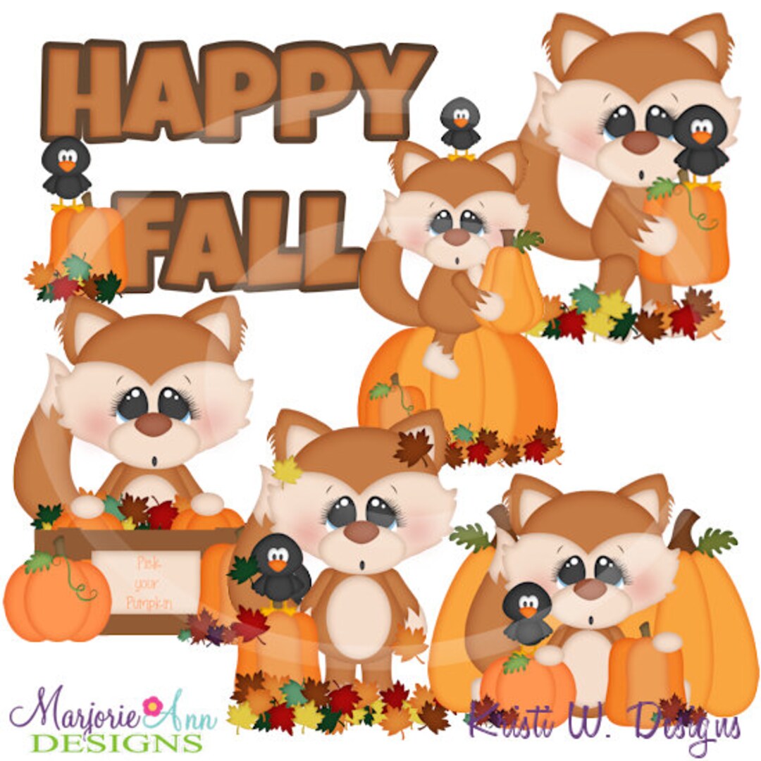 Foxy Loves Fall Clipart-digital Clipart-png Clip Art-digital ...