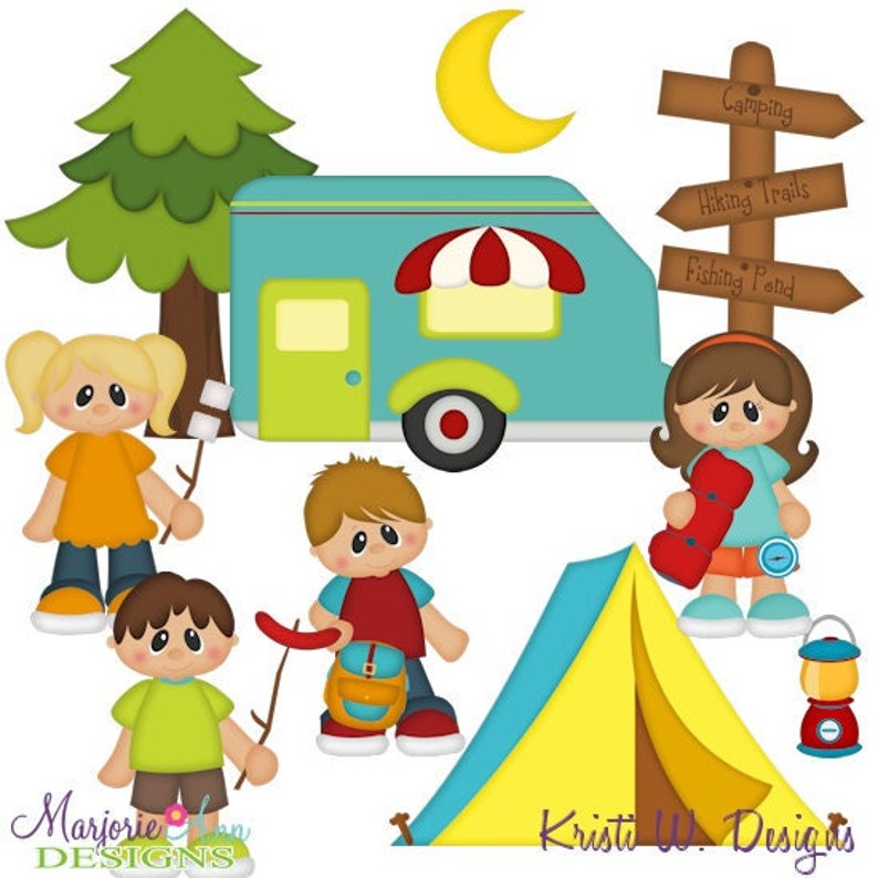 Gone Camping Clipart-instant Download-digital Clipart-png Clip - Etsy