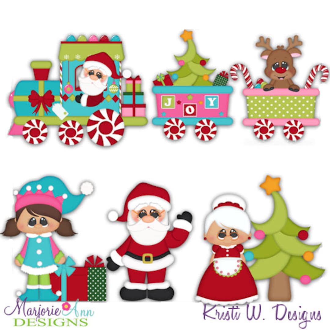 Christmas Town Train Clip Art-instant Download-digital Clipart ...