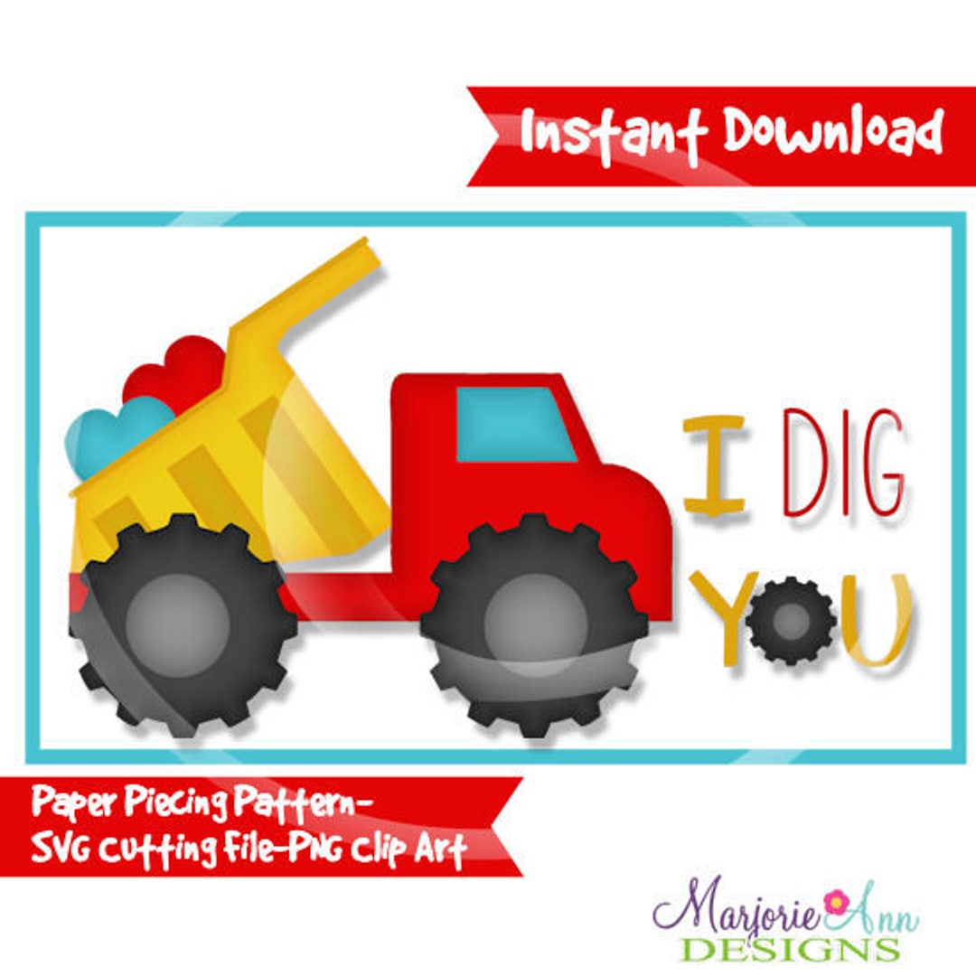 SVG Cut Files/paper Piecing/png Clip Art-i Dig You-instant Download ...