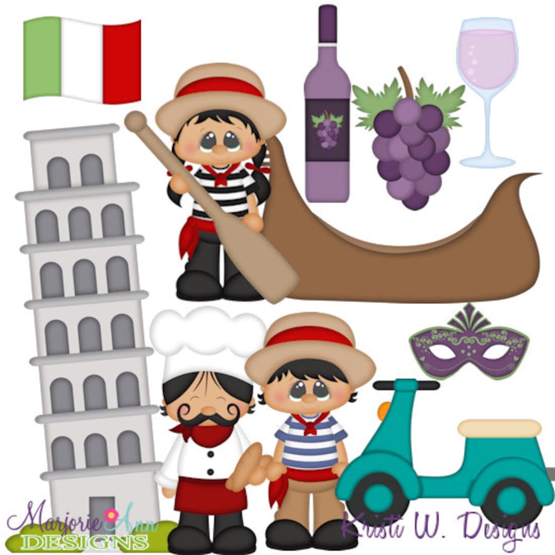 Kids Around the World-italy Clipart-instant Download-digital Clipart ...