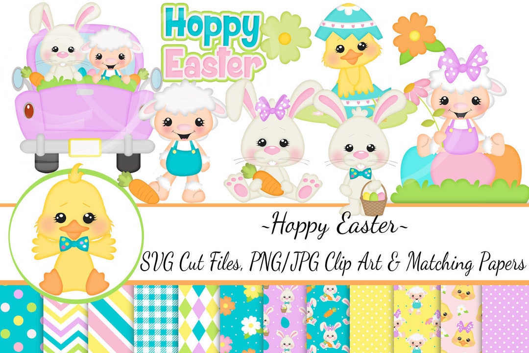 Happy Easter Crafting Pack/svg Cutting Files/paper Piecing/clipart ...