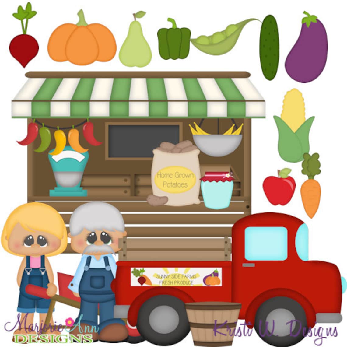 Farmers Market Clip Art-instant Download-digital - Etsy