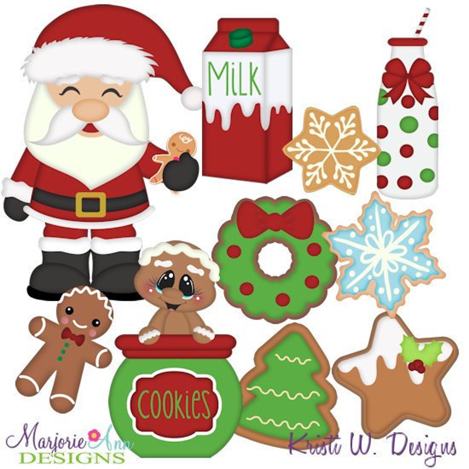 Cookies for Santa Clipart-instant Download-digital Clipart-png | Etsy