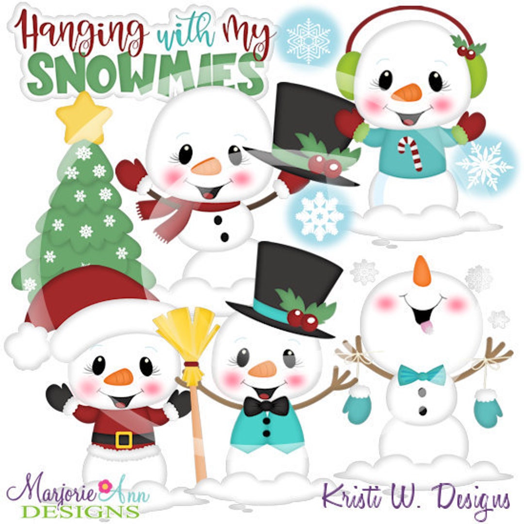 Digital Scrapbooking- My Snow Friends Clipart-instant Download-digital ...