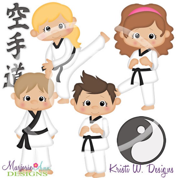 Karate Kids Light Skin Clipart-digital Clipart-png Clip - Etsy