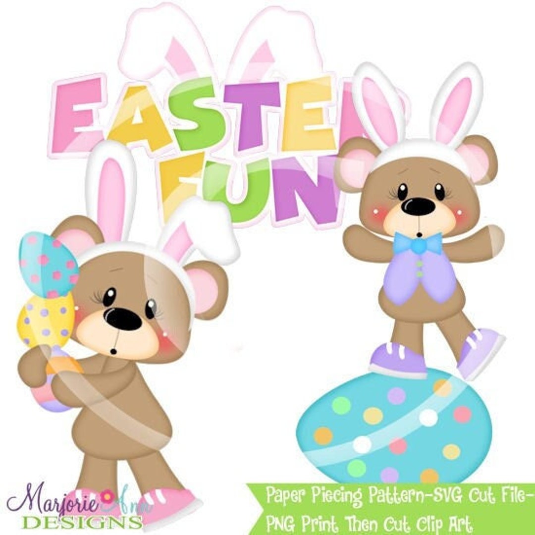 SVG Cut Files/paper Piecing/png Clip Art-franklin Easter Fun -instant ...