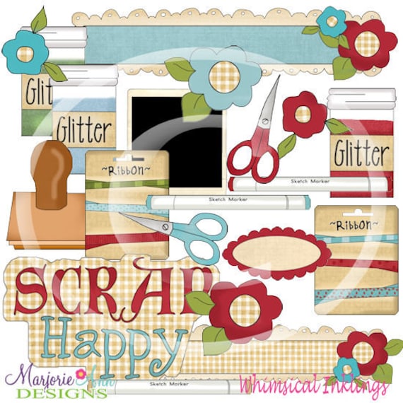 Scrapbooking Supplies Clipart