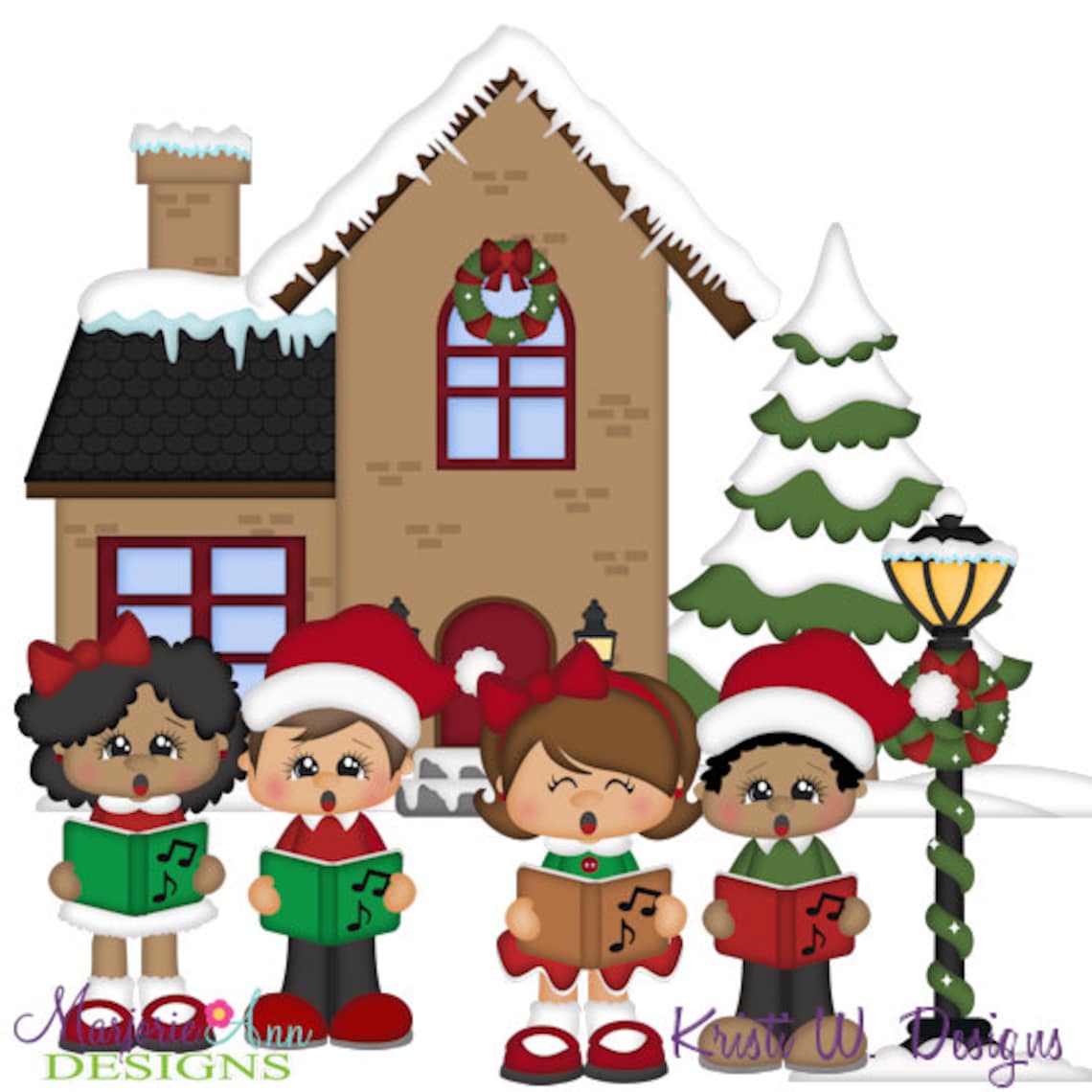 Christmas Carols Clip Art-instant Download-digital - Etsy