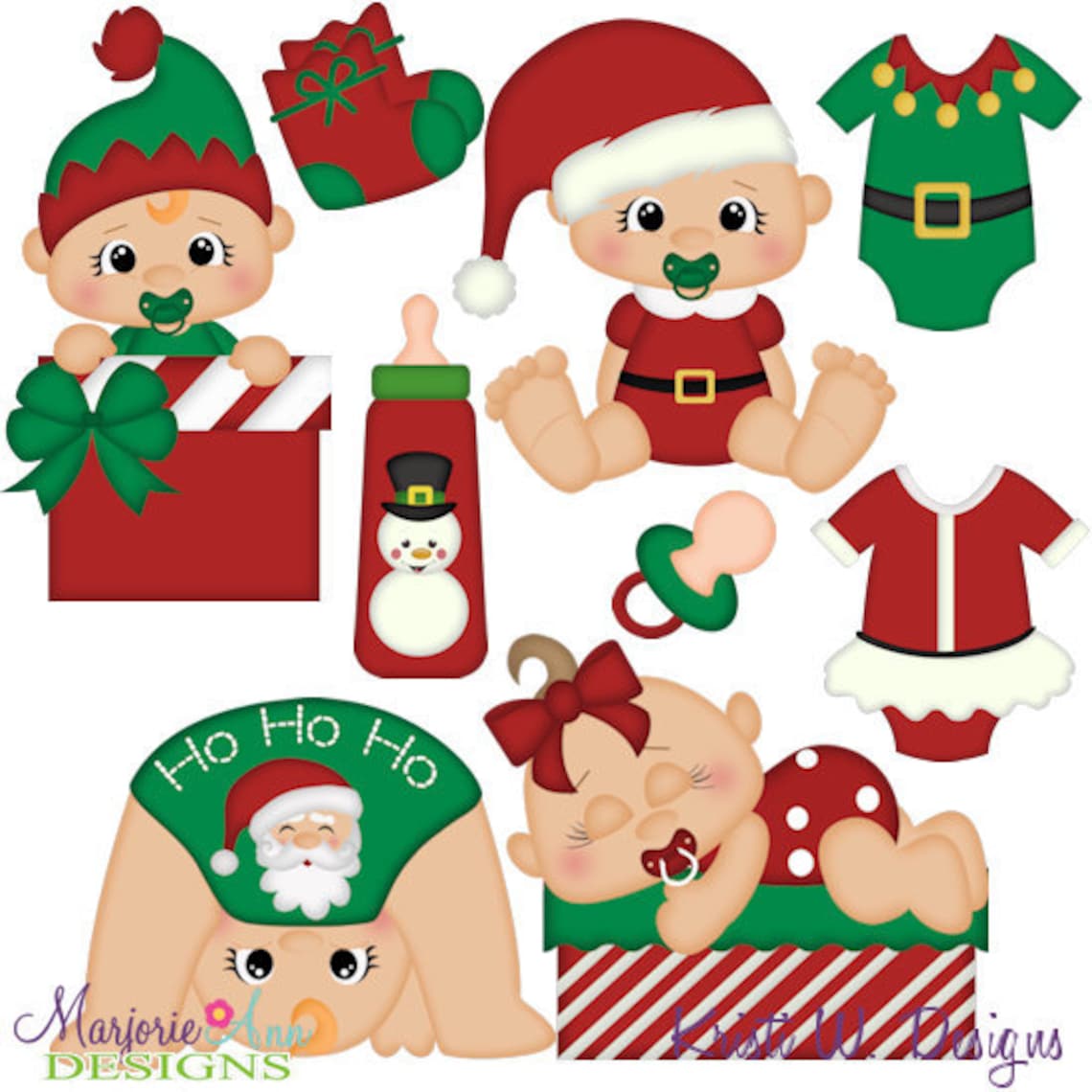 Baby Christmas Clipart-instant Download-digital Clipart-png | Etsy