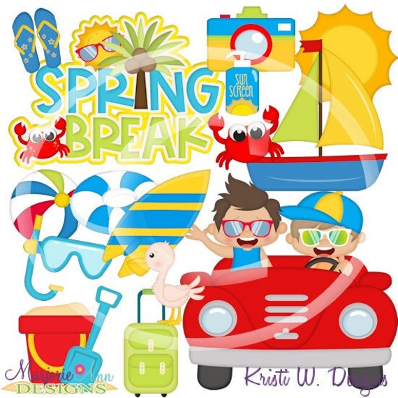 Spring Break Boys Clip Art-Digital Clipart-PNG clip | Etsy