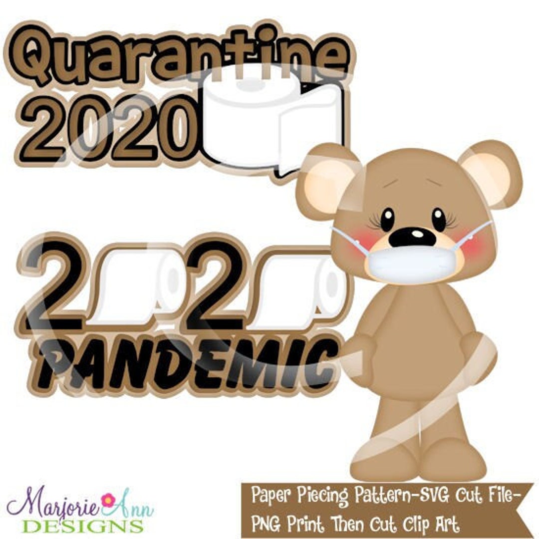 SVG Cut Files/paper Piecing/png Clip Art-2020 Pandemic-instant Download ...