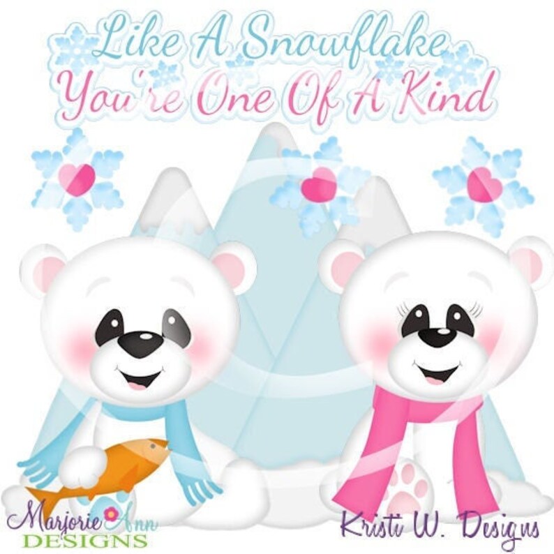 Like A Snowflake You're One of A Kind Clip Art-digital - Etsy