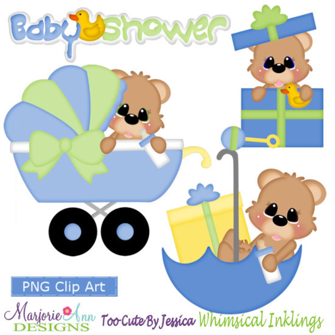 Baby Bears-boy Clipart-instant Download-digital Clipart-png - Etsy