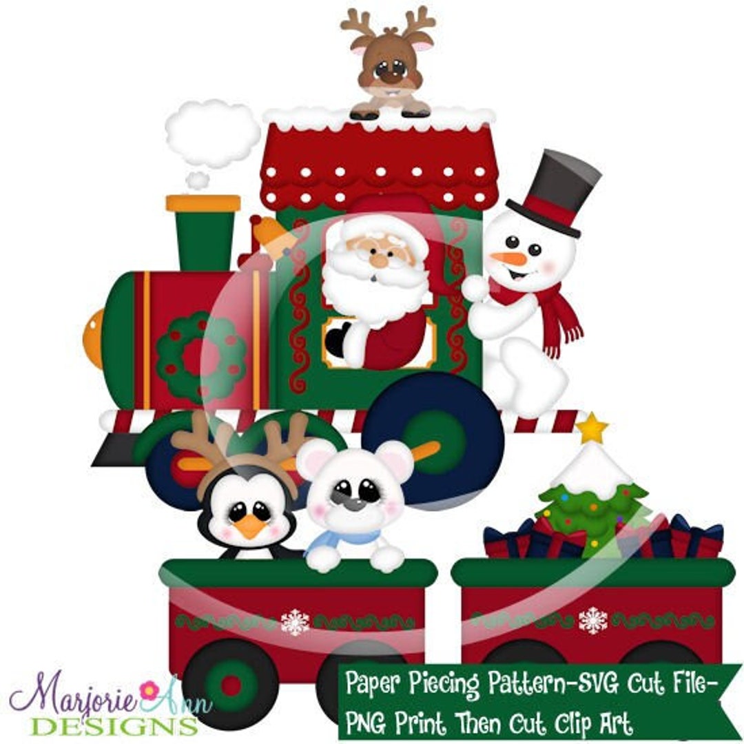 SVG Cut Files/paper Piecing-santa Express-svg-clip Art-svg File ...