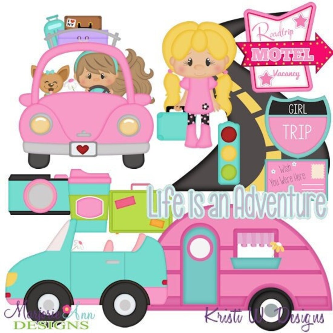 Road Trip Cuties Clip Art-digital Clipart-png Clip Art-digital - Etsy