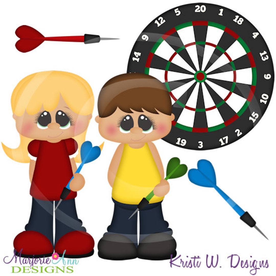 Dart Game Clip Art-digital Clipart-png Clip Art-digital - Etsy