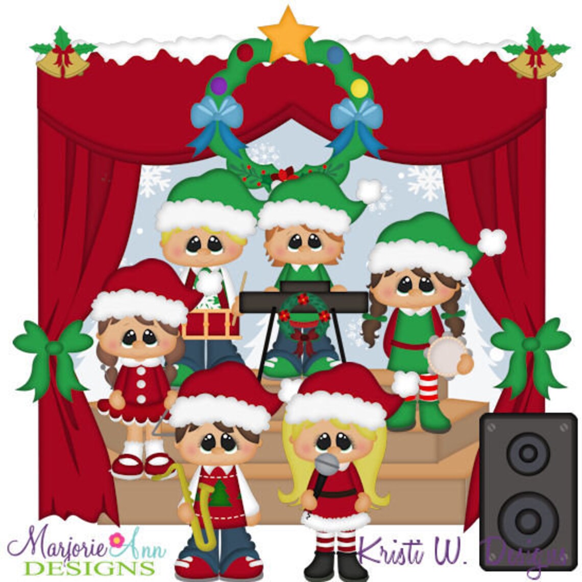 Christmas Concert Clip Art-instant Download-digital - Etsy