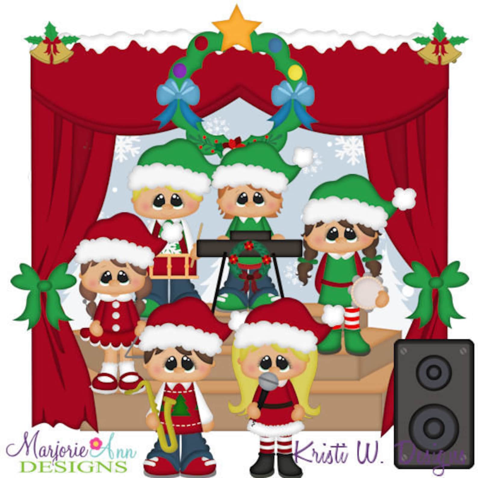 Christmas Concert Clip Art-instant Download-digital - Etsy